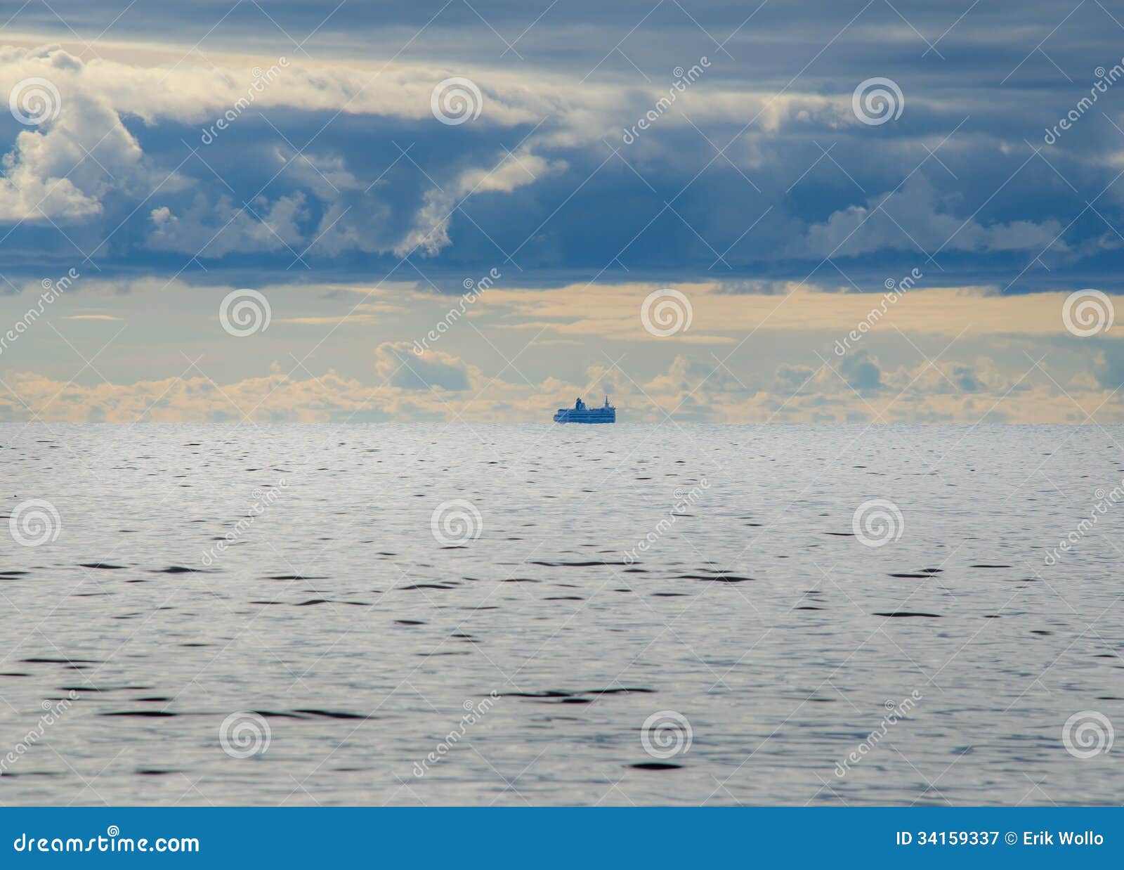 Distant ship stock image. Image of silhouette, isolated - 34159337