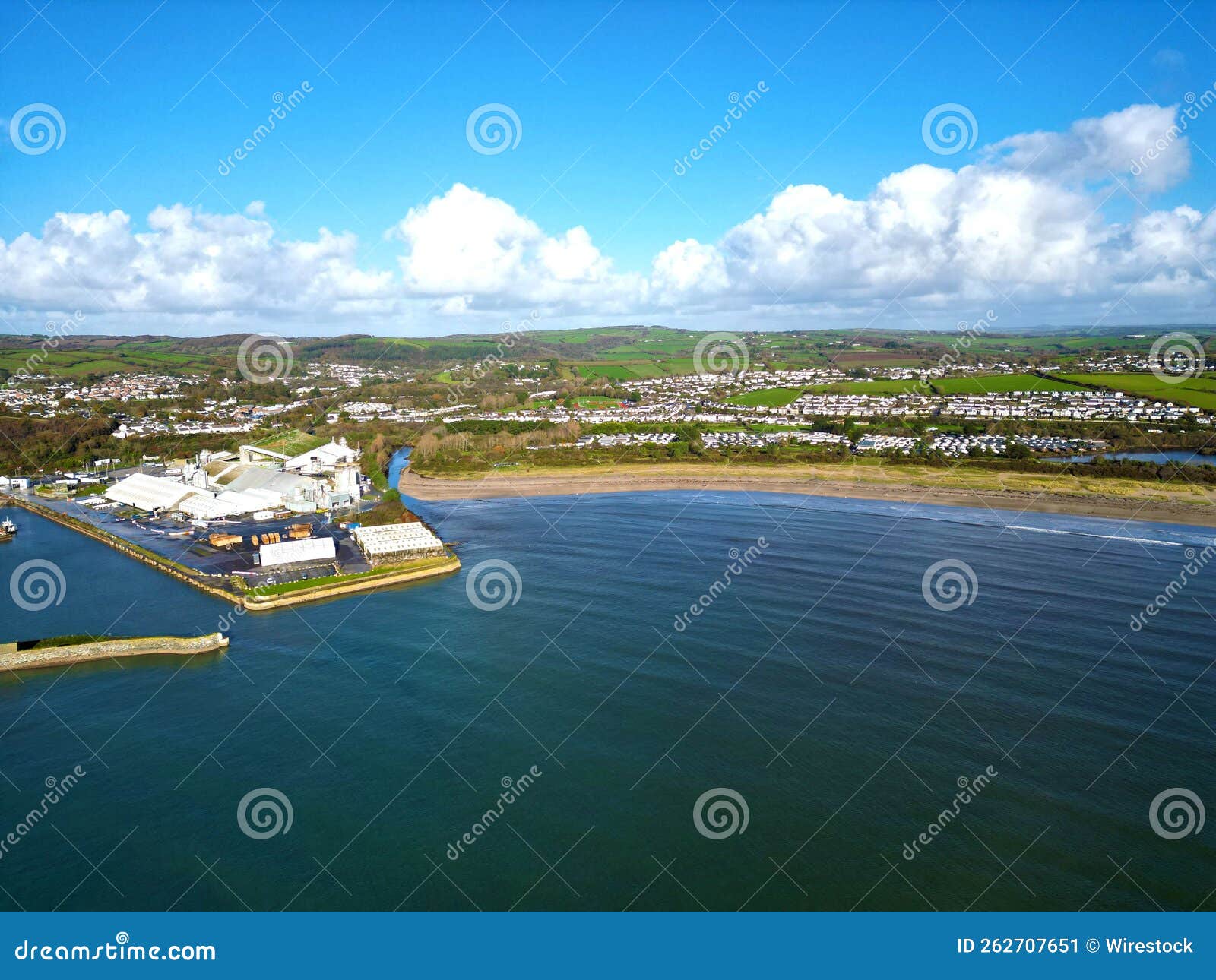 Distant Shot of Par Beach Overlooking the Oceanfront Buildings ...