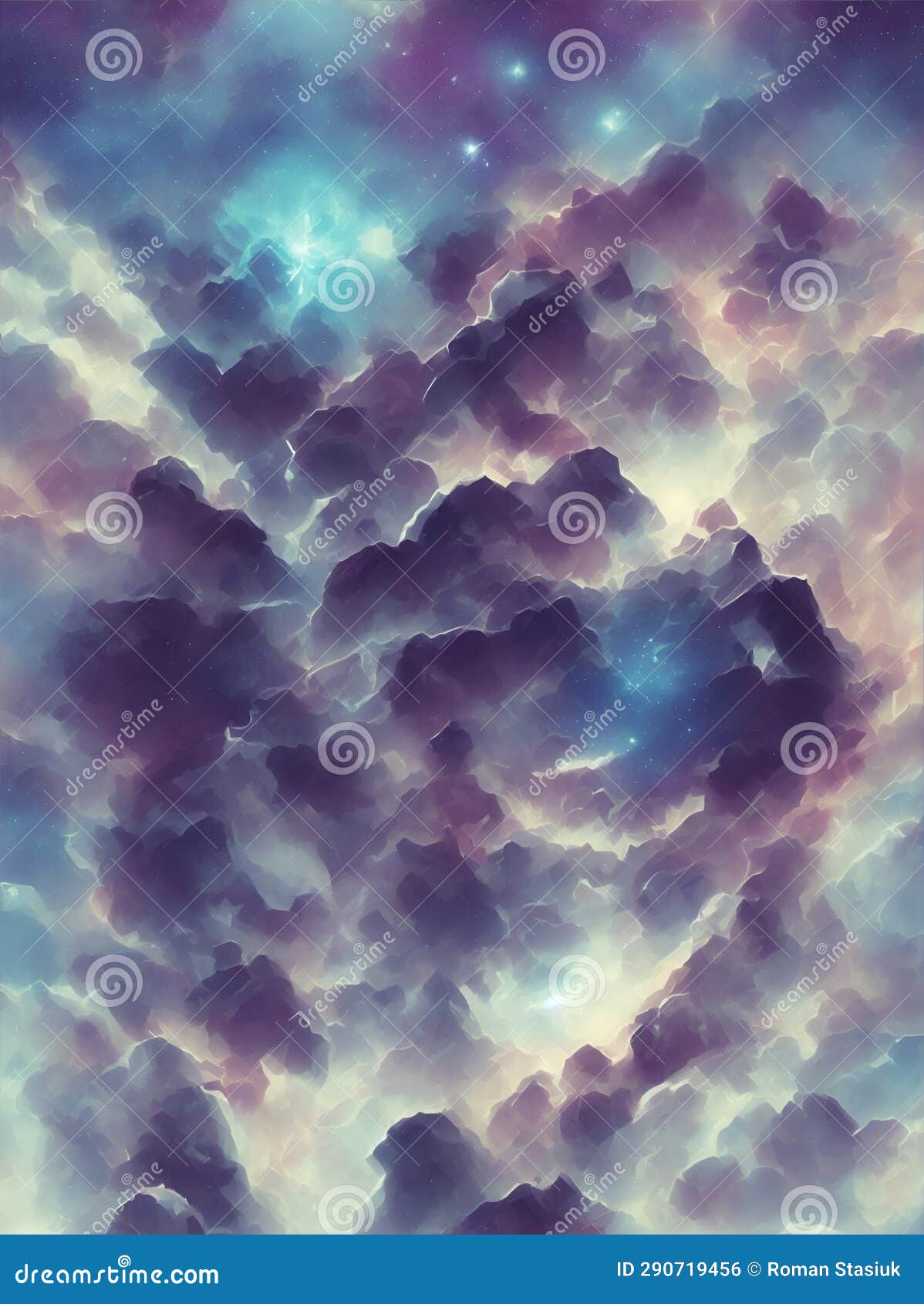 Distant Stars Background. Galaxy Stock Illustration - Illustration of ...