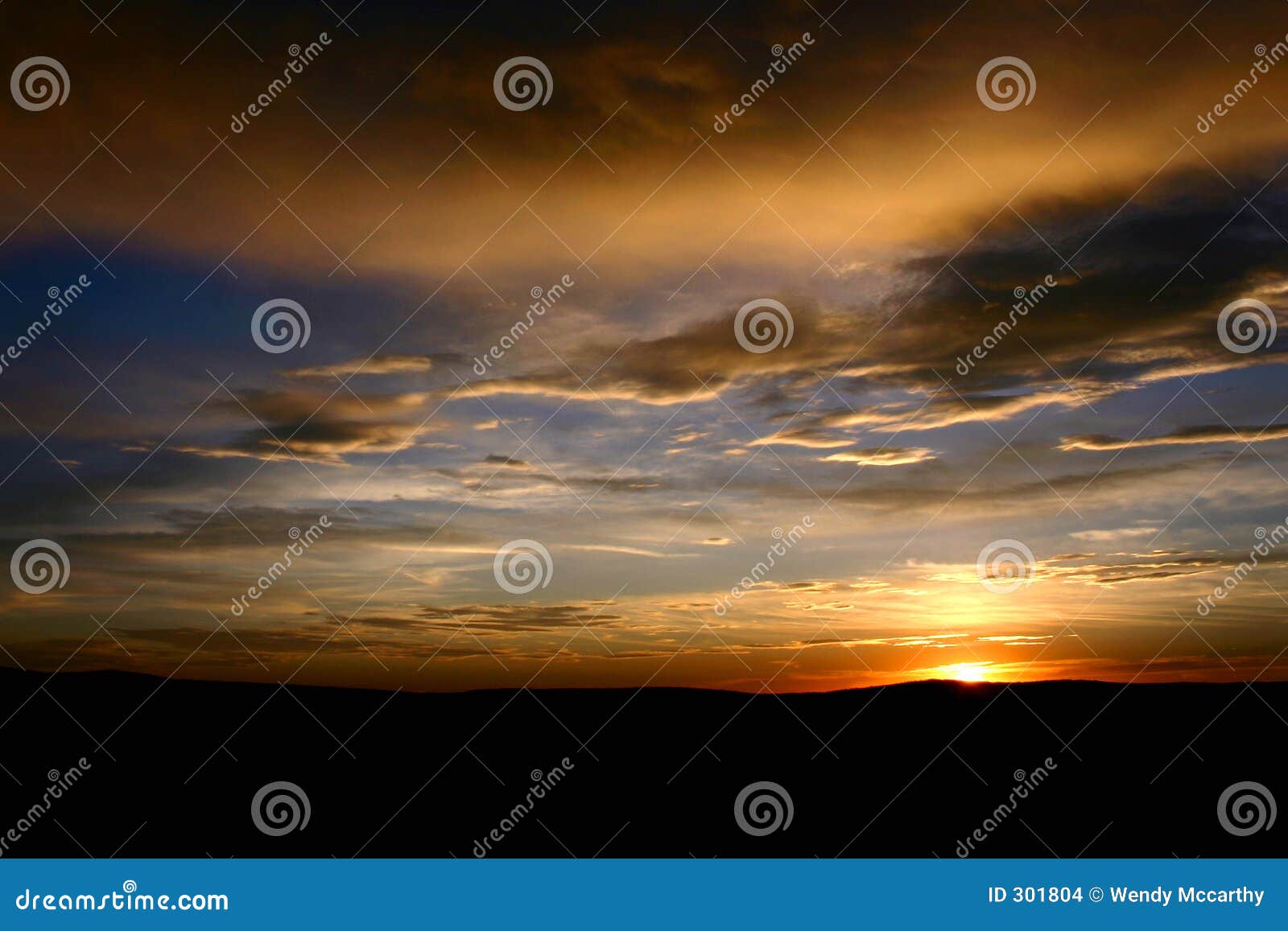 Distant Sun stock photo. Image of orange, clouds, sunset - 301804