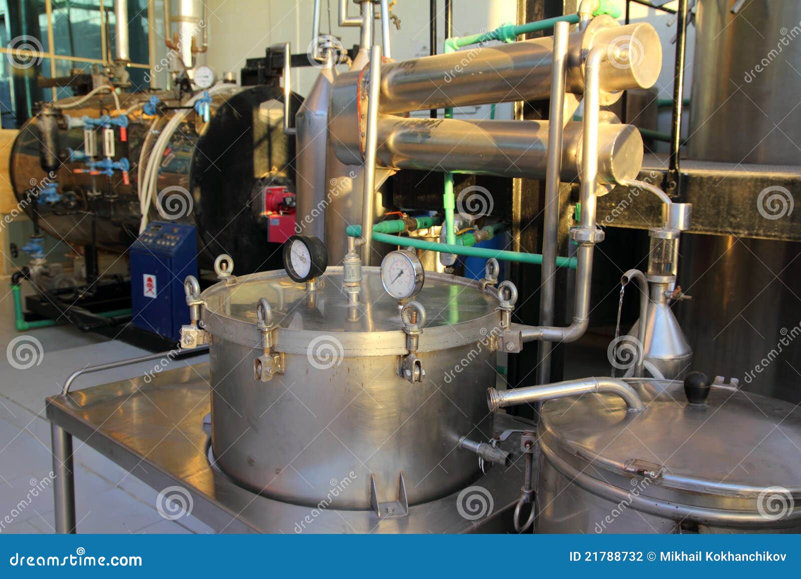 Distillation of Essential Oils in Factory Stock Photo - Image of ...