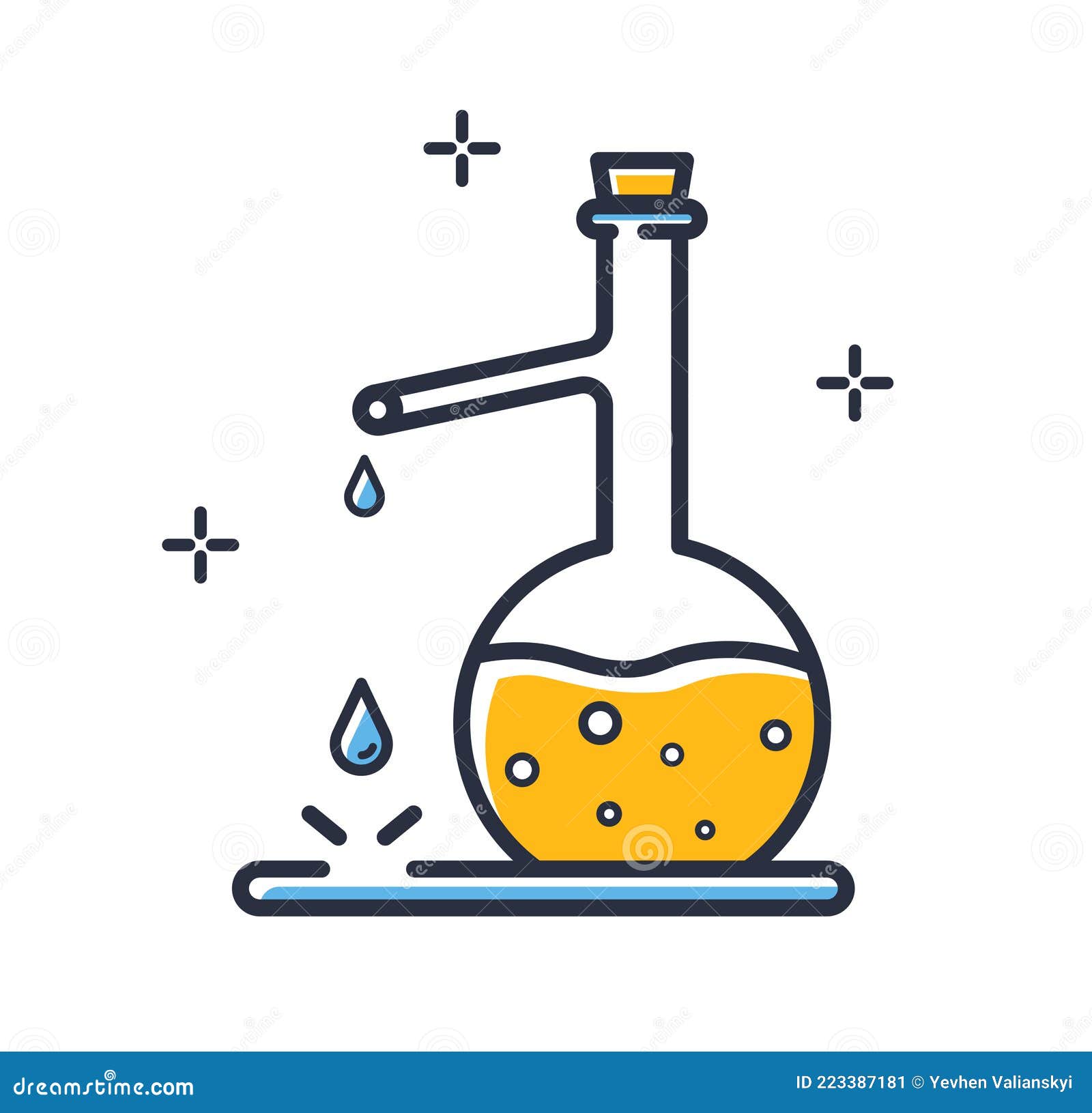 Distillation Icon. Distillation Kit Isolated On White Background ...