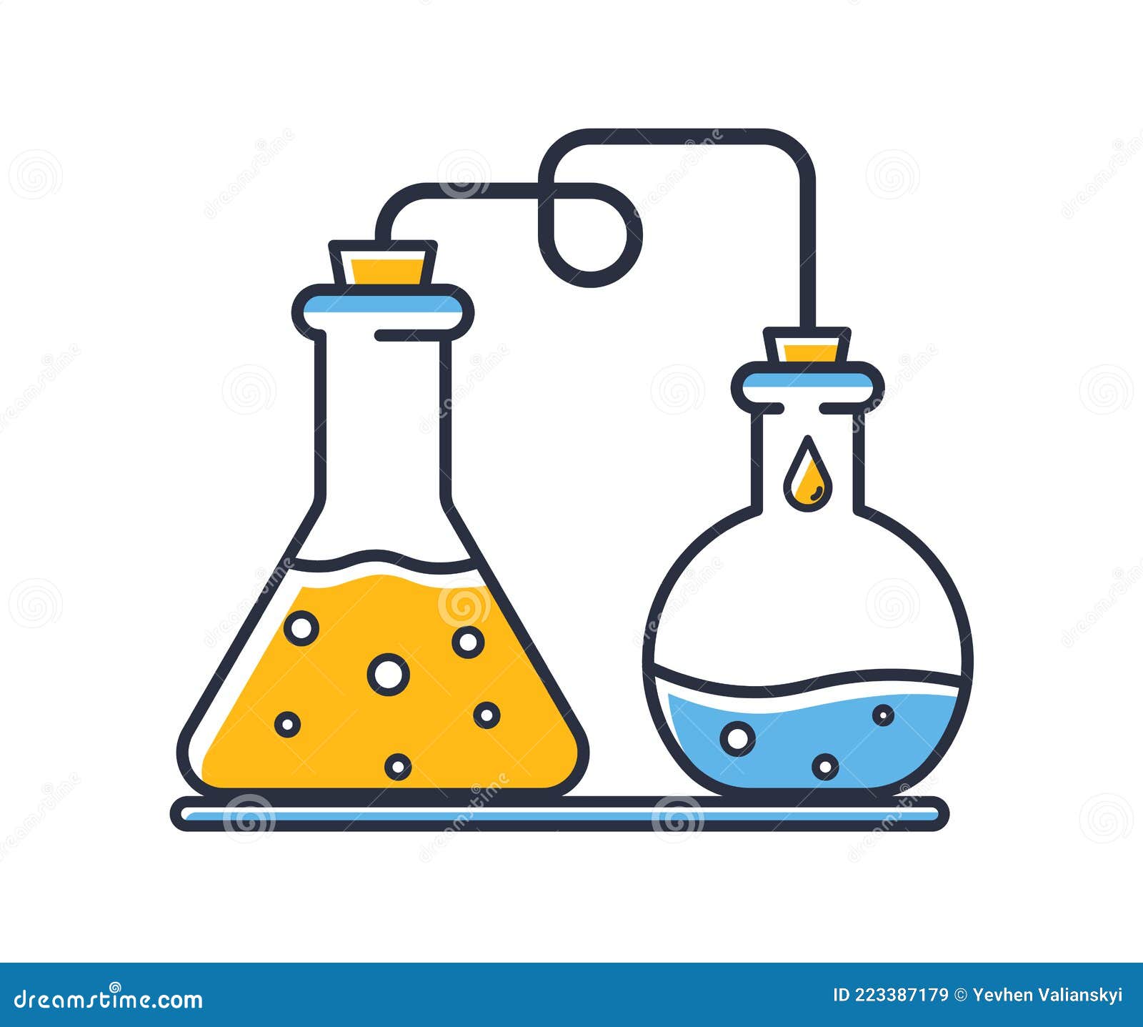 Distillation Icon. Distillation Kit Isolated On White Background ...