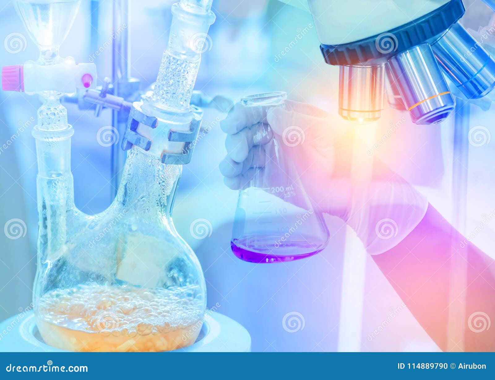 Distillation Set with Dropping Funnels is Separating the Component ...