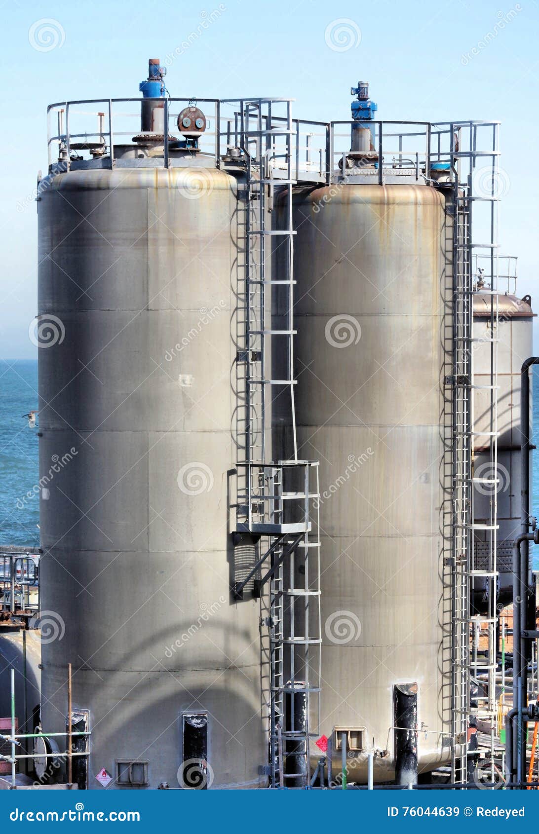 Distillation Tanks stock image. Image of cylinder, pipes - 76044639