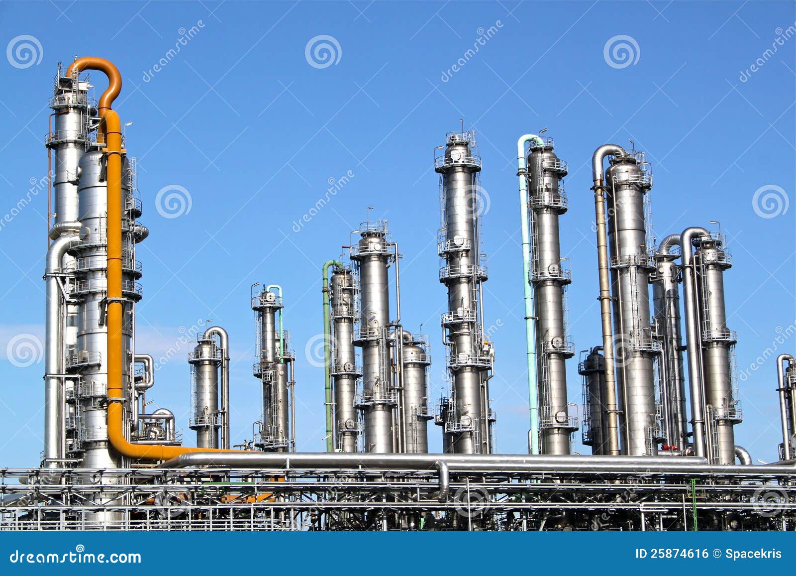 Distillation towers stock photo. Image of column, energy - 25874616