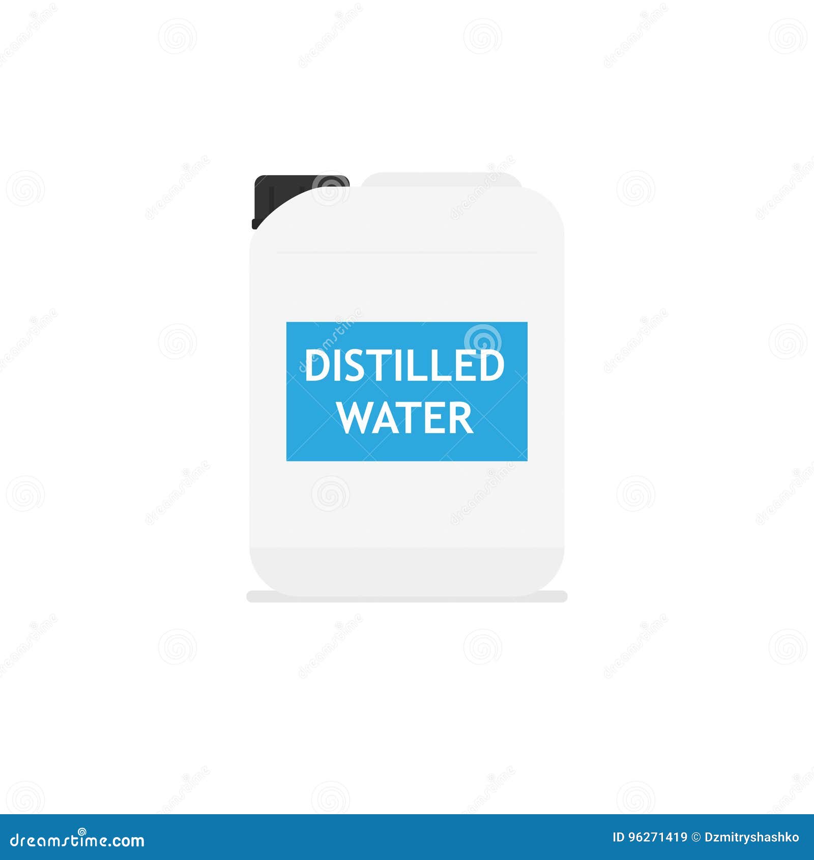 Distilled water icon stock vector. Illustration of barrel - 96271419