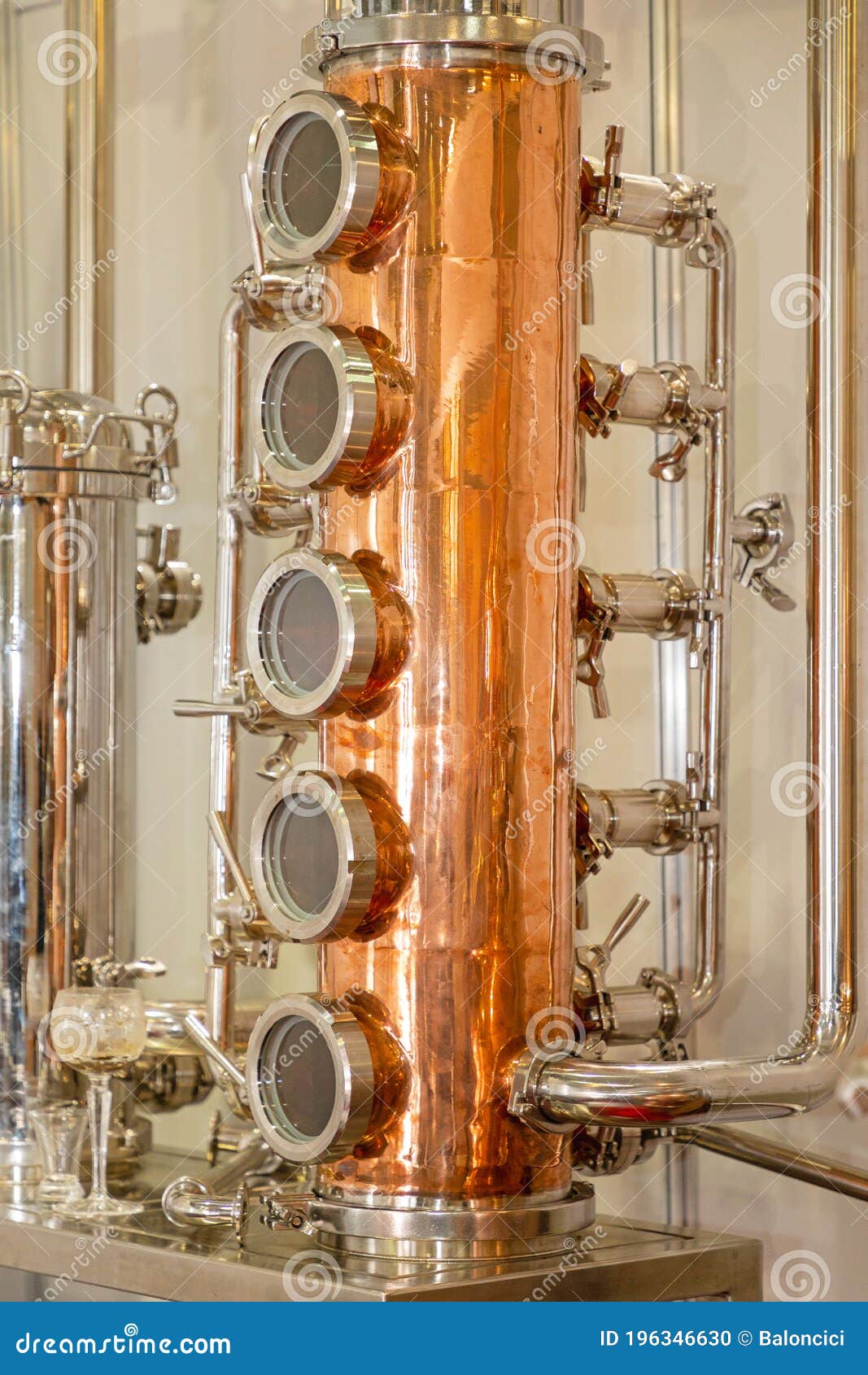 Distillery Column stock photo. Image of apparatus, distillery - 196346630