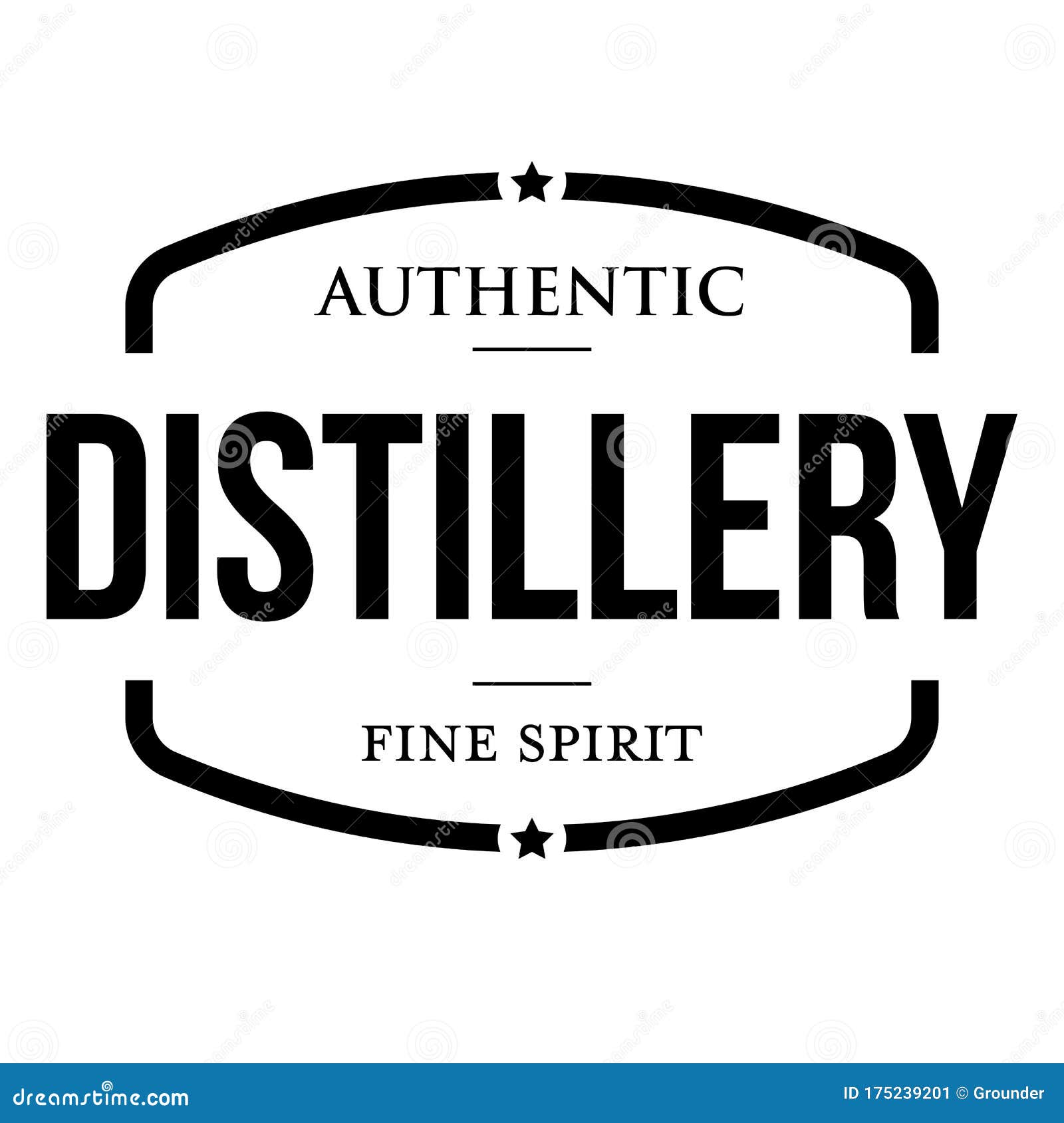 Distillery Fine Spirit Vintage Sign Stamp Stock Vector - Illustration ...