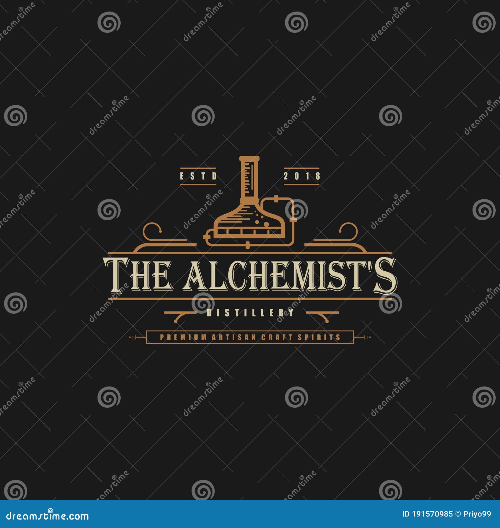 Distillery Logo Concept Premium Vector | CartoonDealer.com #191570985
