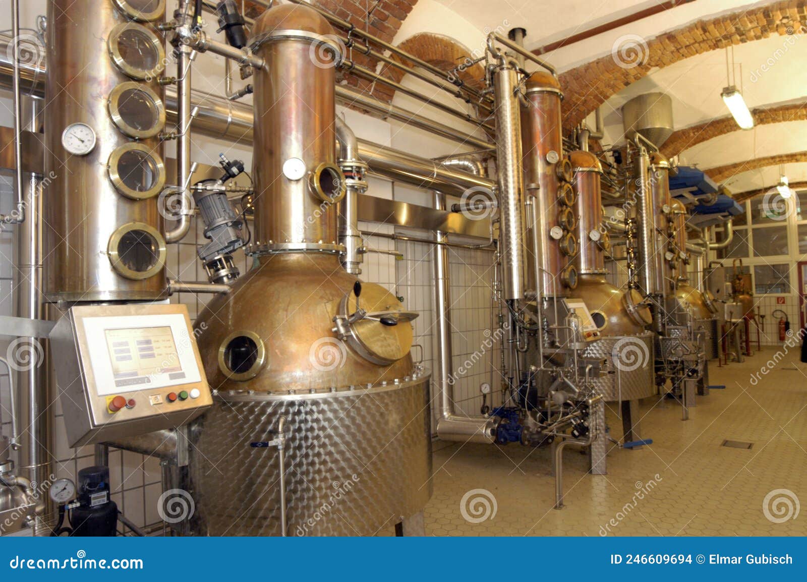 Distillery for Producing Alcoholic Liquor and Spirits Stock Photo ...