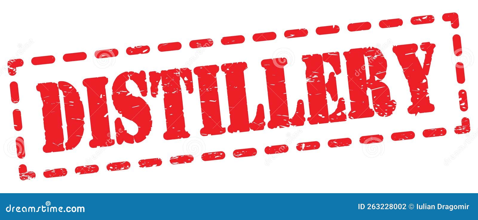 DISTILLERY Text Written on Red Stamp Sign Stock Illustration ...