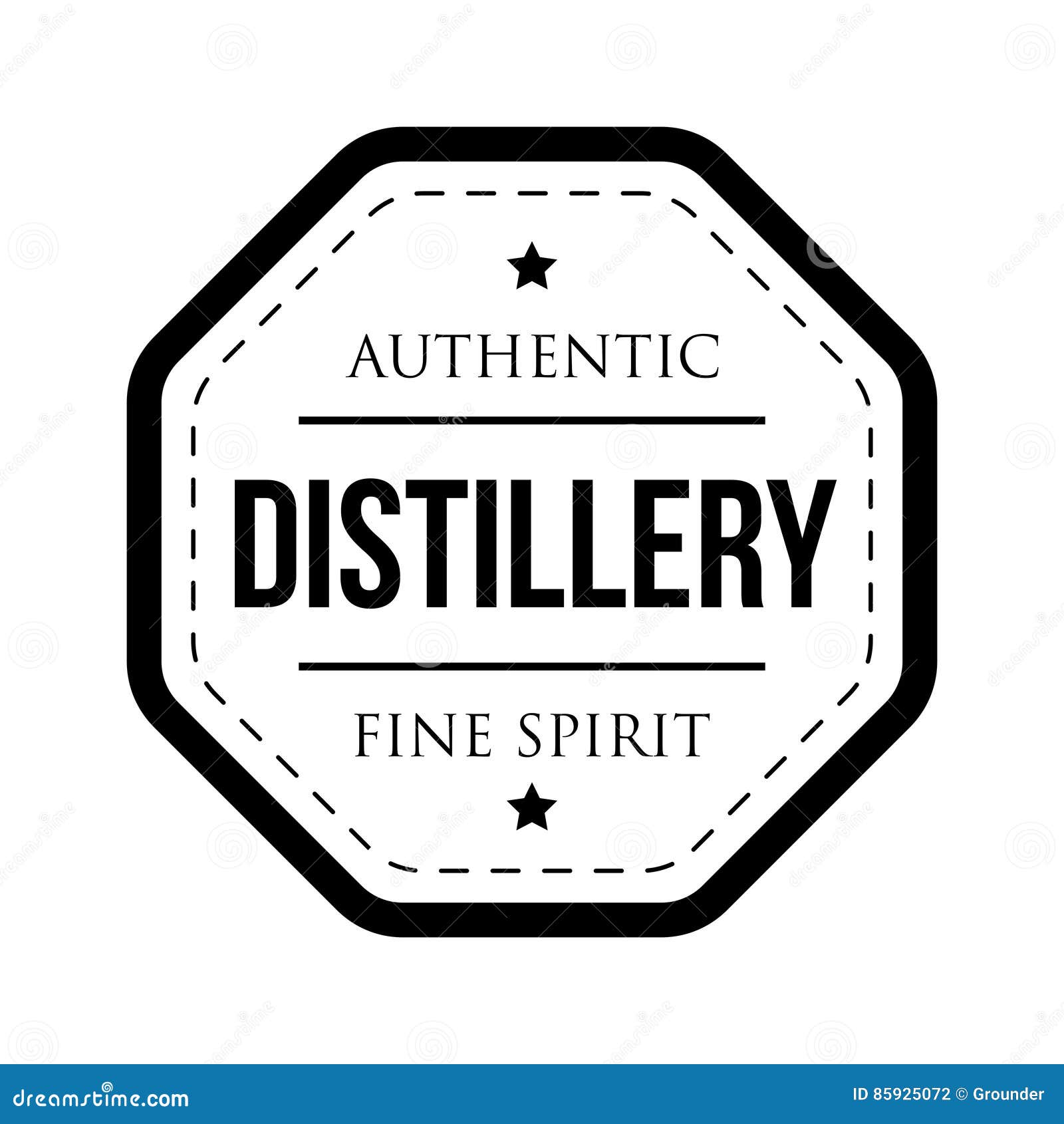 Distillery Vintage Logo Stamp Stock Vector - Illustration of drawing ...