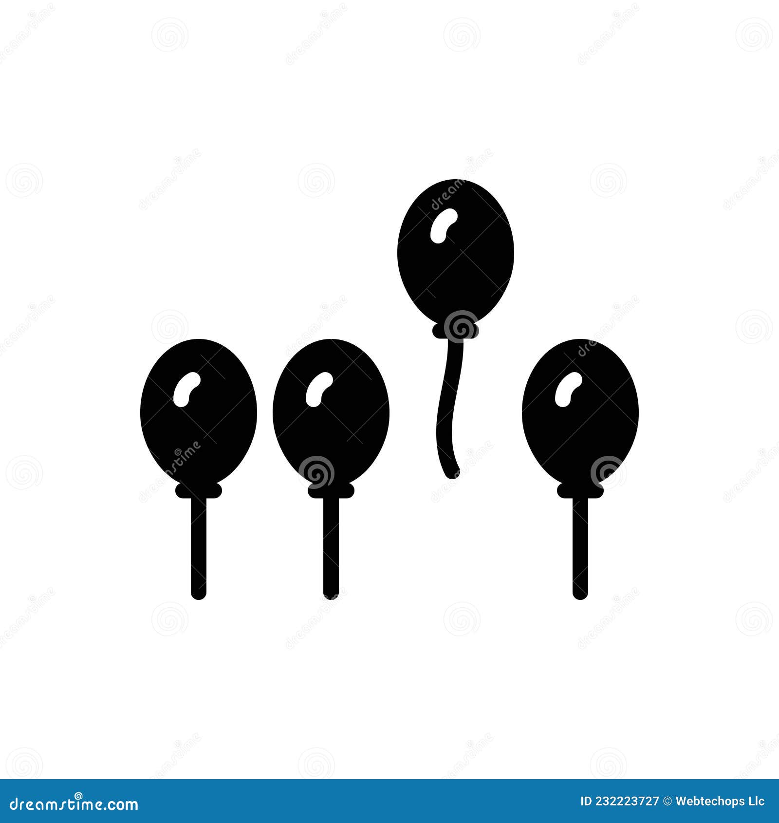 Black Solid Icon for Distinct, Separate and Different Stock Vector ...