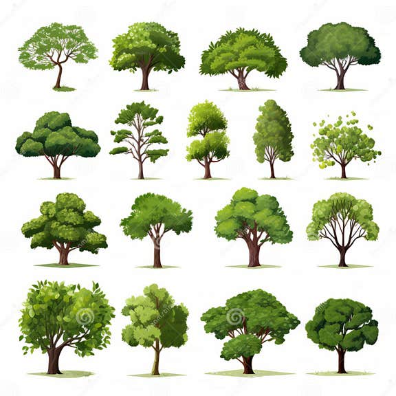 Distinctive Character Design: Tree Object Collection for Architecture ...