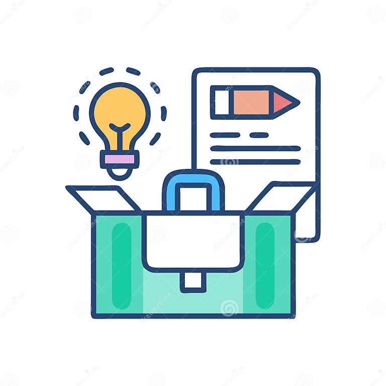 Distinctive Knowledge Kit Artwork Stock Vector - Illustration of ...