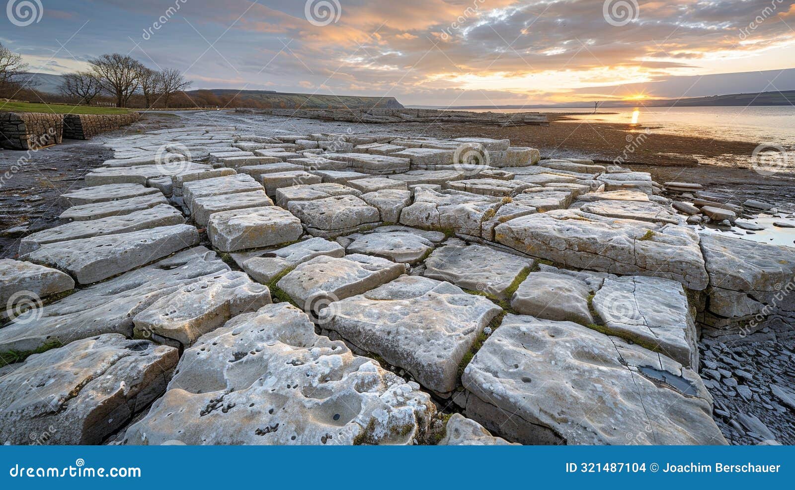 Distinctive Limestone Pavement Formation at Bur Region Showcasing ...
