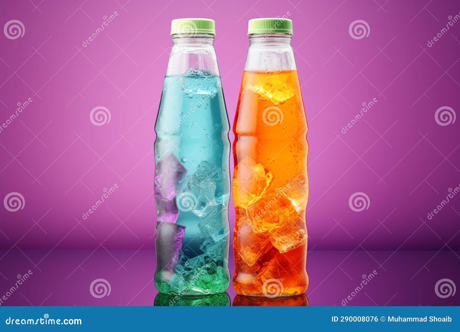 A Distinctive Plastic Soda or Mineral Bottle, with Irregular Shape ...