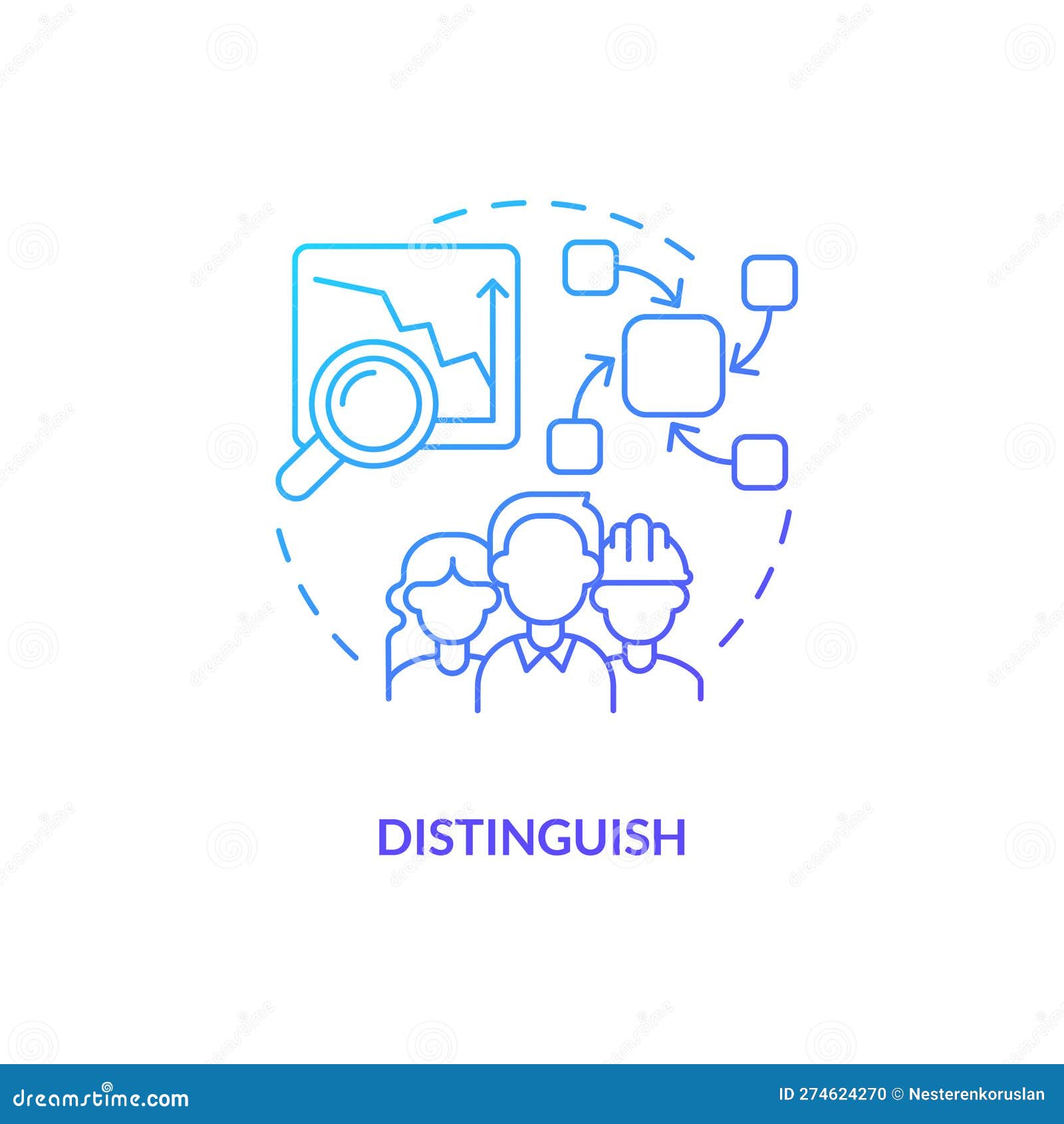 Mix Icon For Distinguish, Differentiate And Categorize Stock Image ...