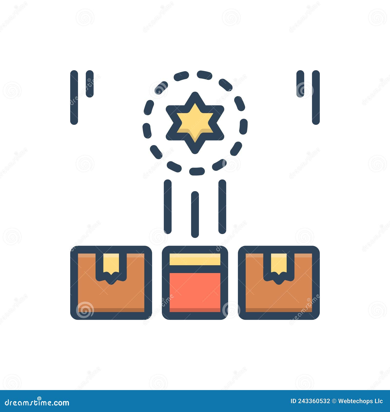Color Illustration Icon for Distinguish, Differentiate and Differ Stock ...
