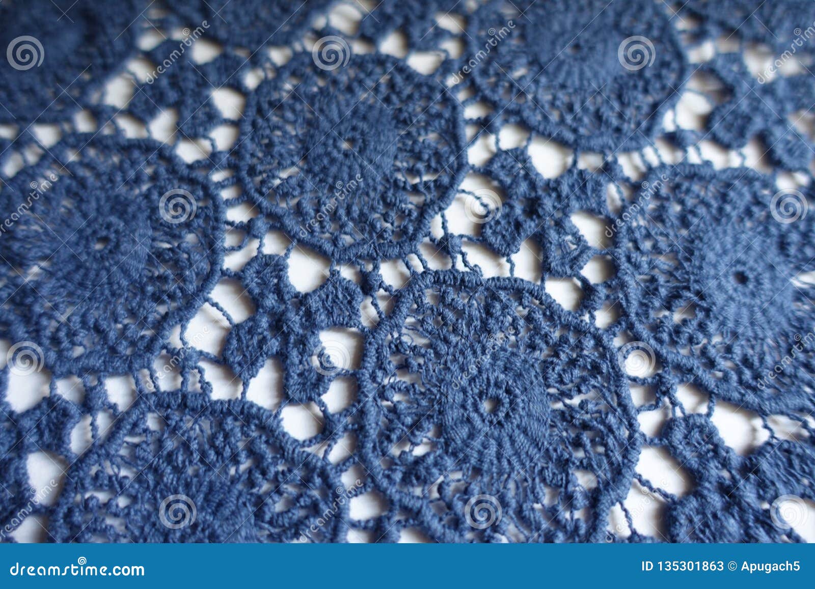 Distinguished Blue Lace on White Background Stock Image - Image of ...