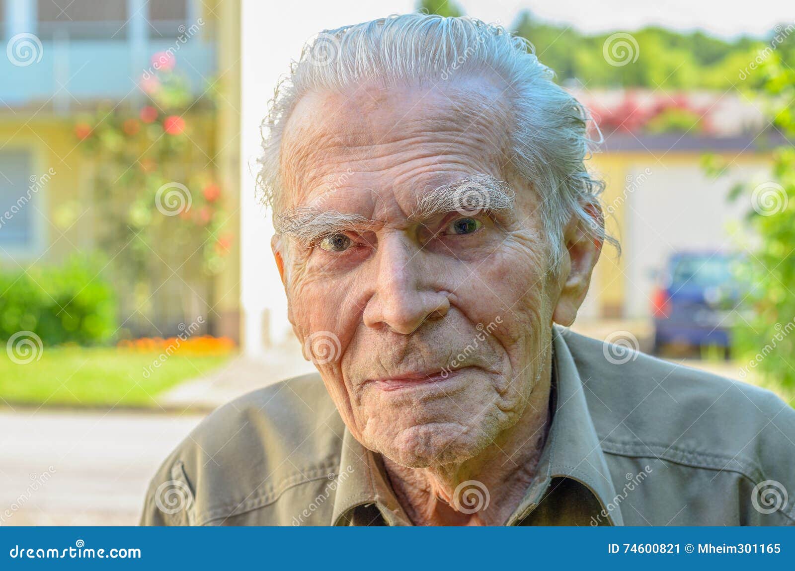 Distinguished Elderly Man Looking at Rhe Camera Stock Image - Image of ...