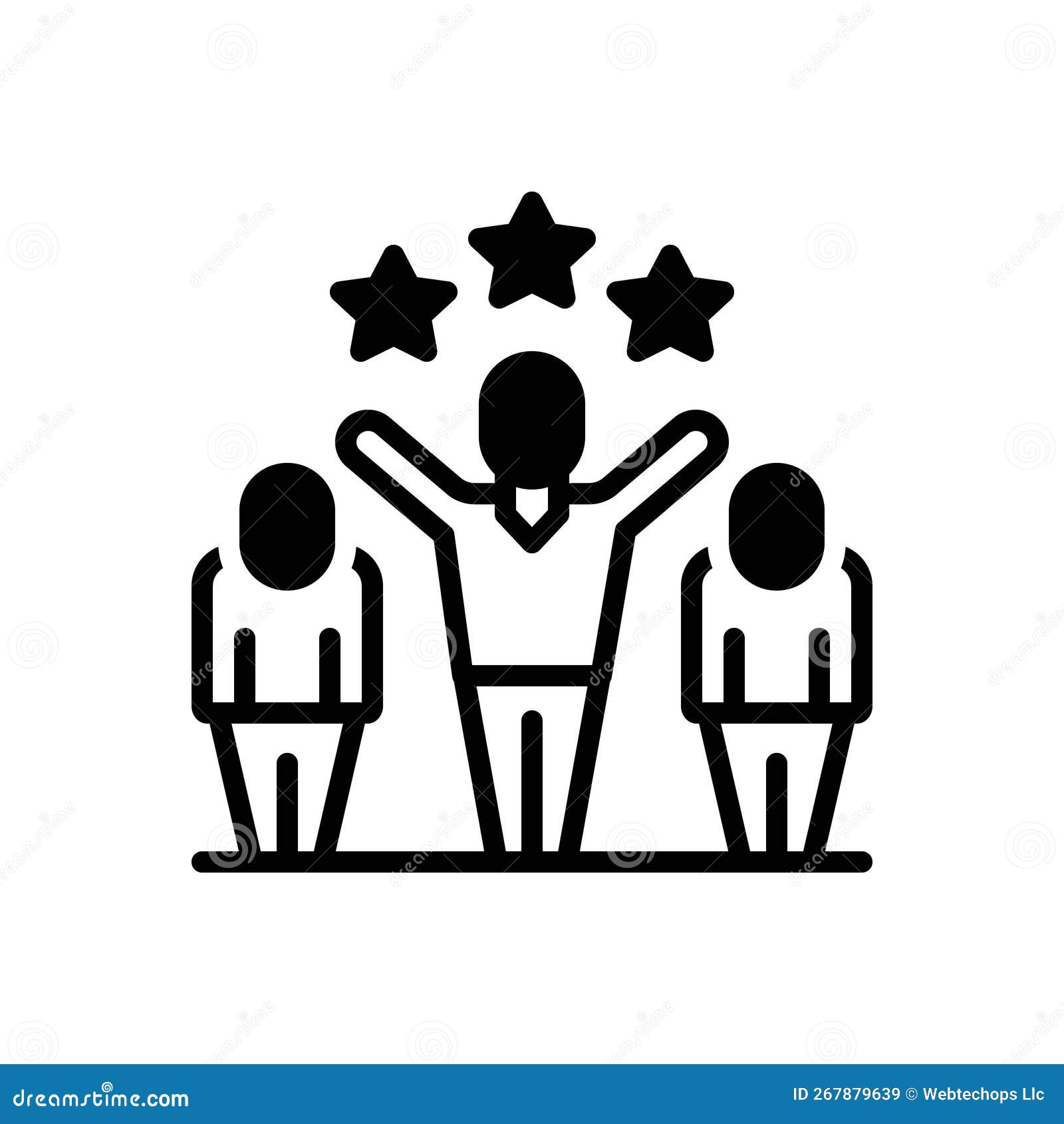 Black Solid Icon for Distinguished, Specific and Honored Stock ...