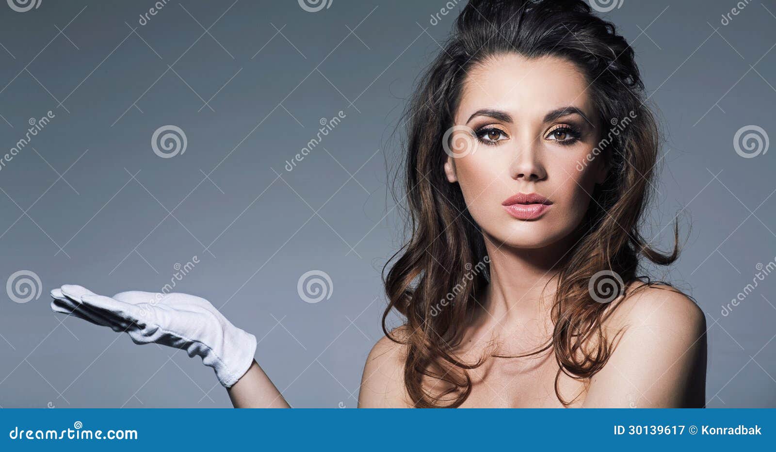 Distinguished Lady in Calm Pose Stock Image - Image of holding, cute ...