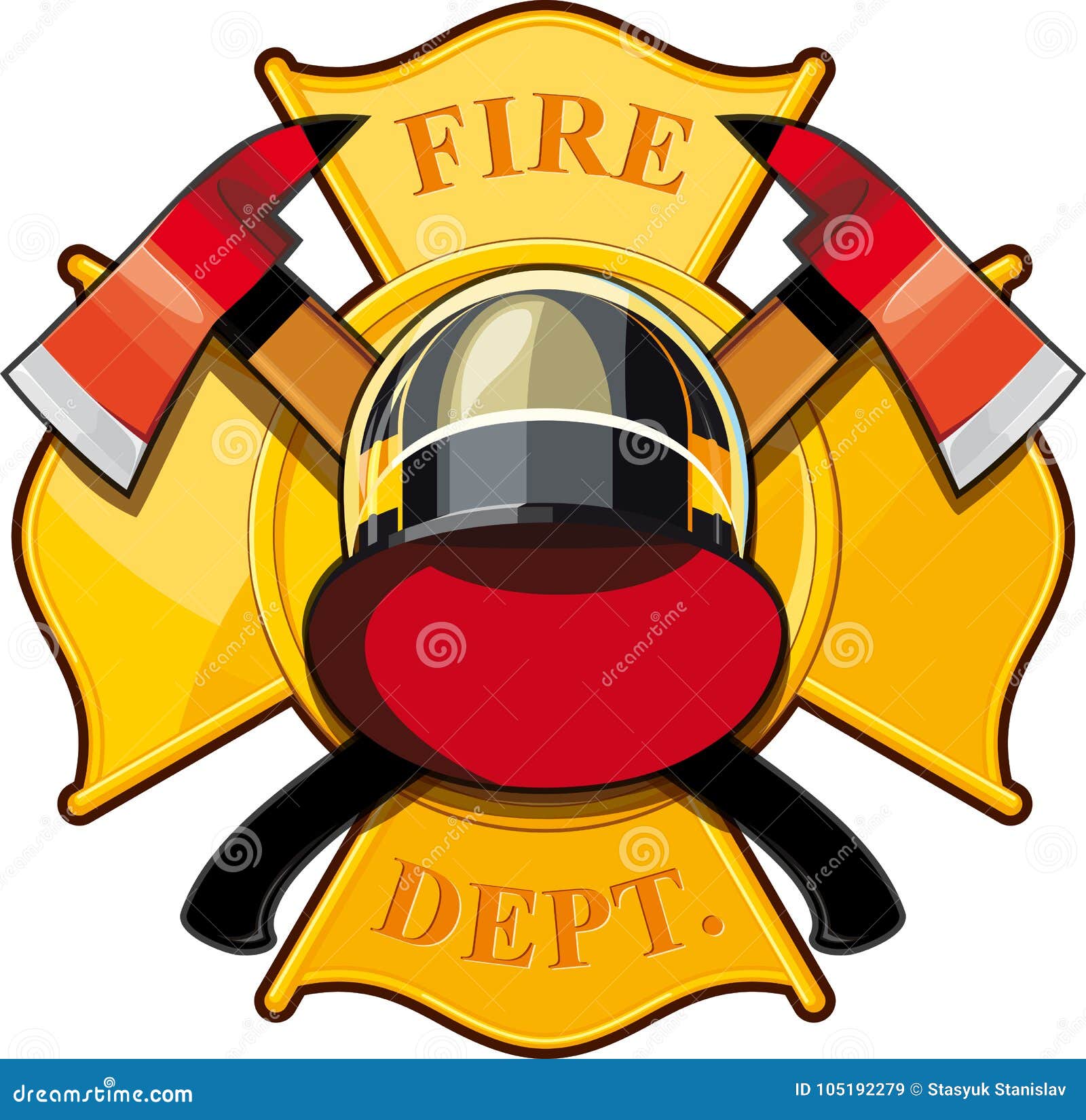 Distintivo Del Corpo Dei Vigili Del Fuoco Illustrazione Vettoriale ...