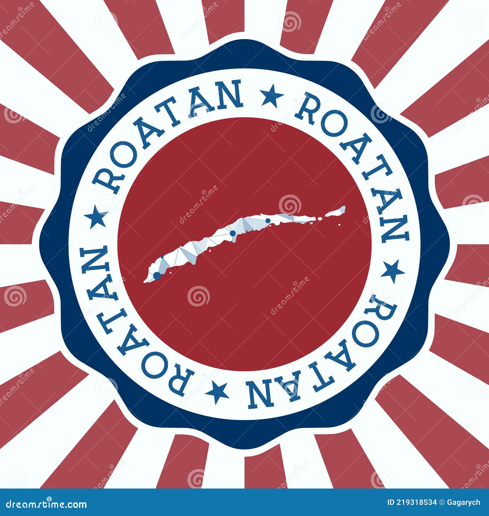 Distintivo roatan. ilustración del vector. Ilustración de digital ...