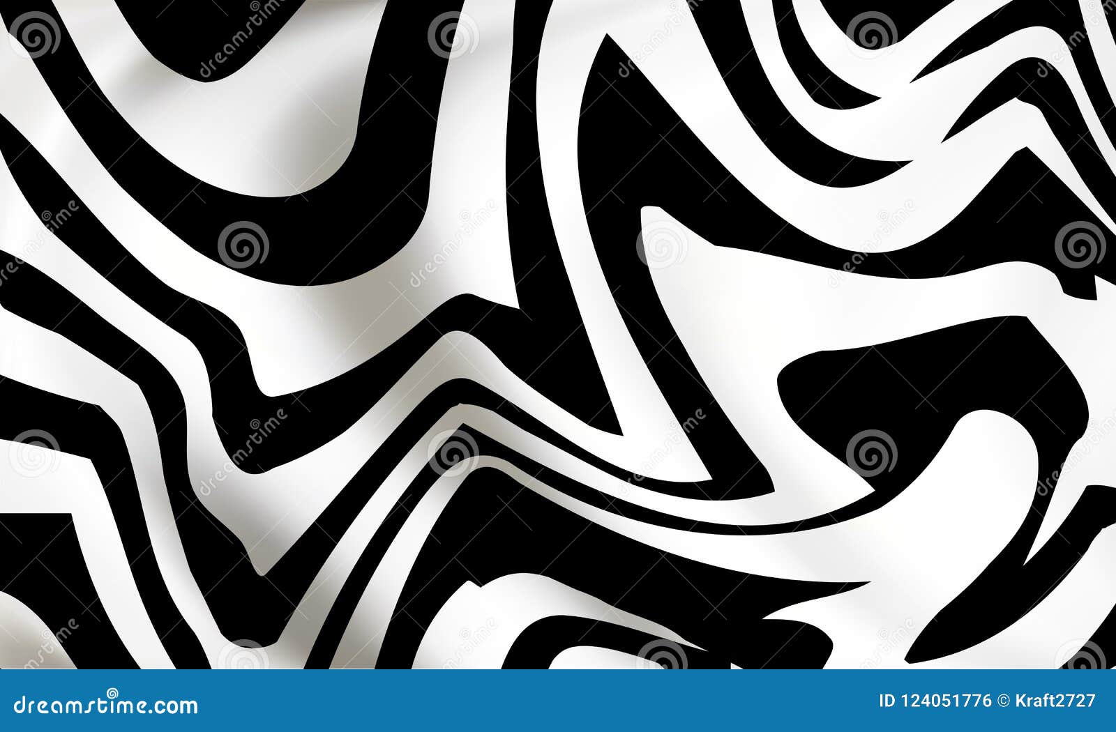 Distorted Black and White Lines Stock Vector - Illustration of fabric ...