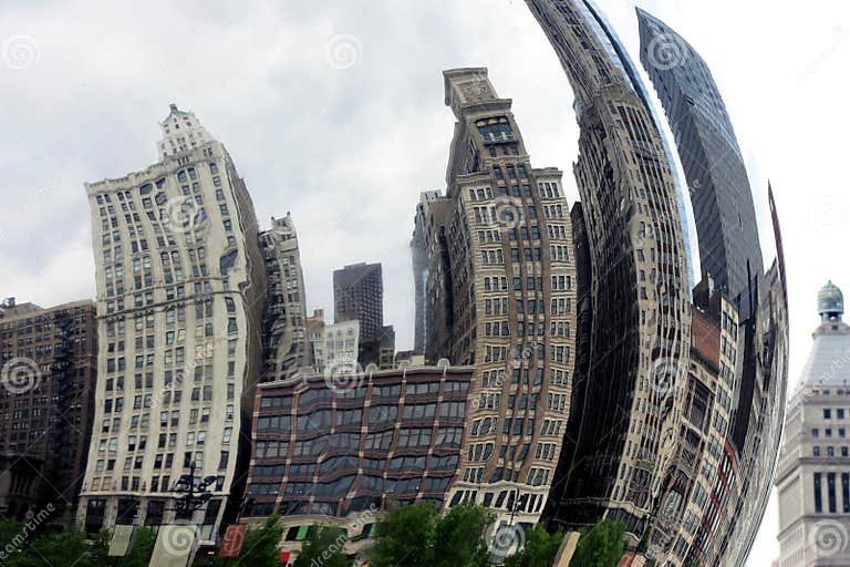 Distorted buildings stock image. Image of architecture - 9708229