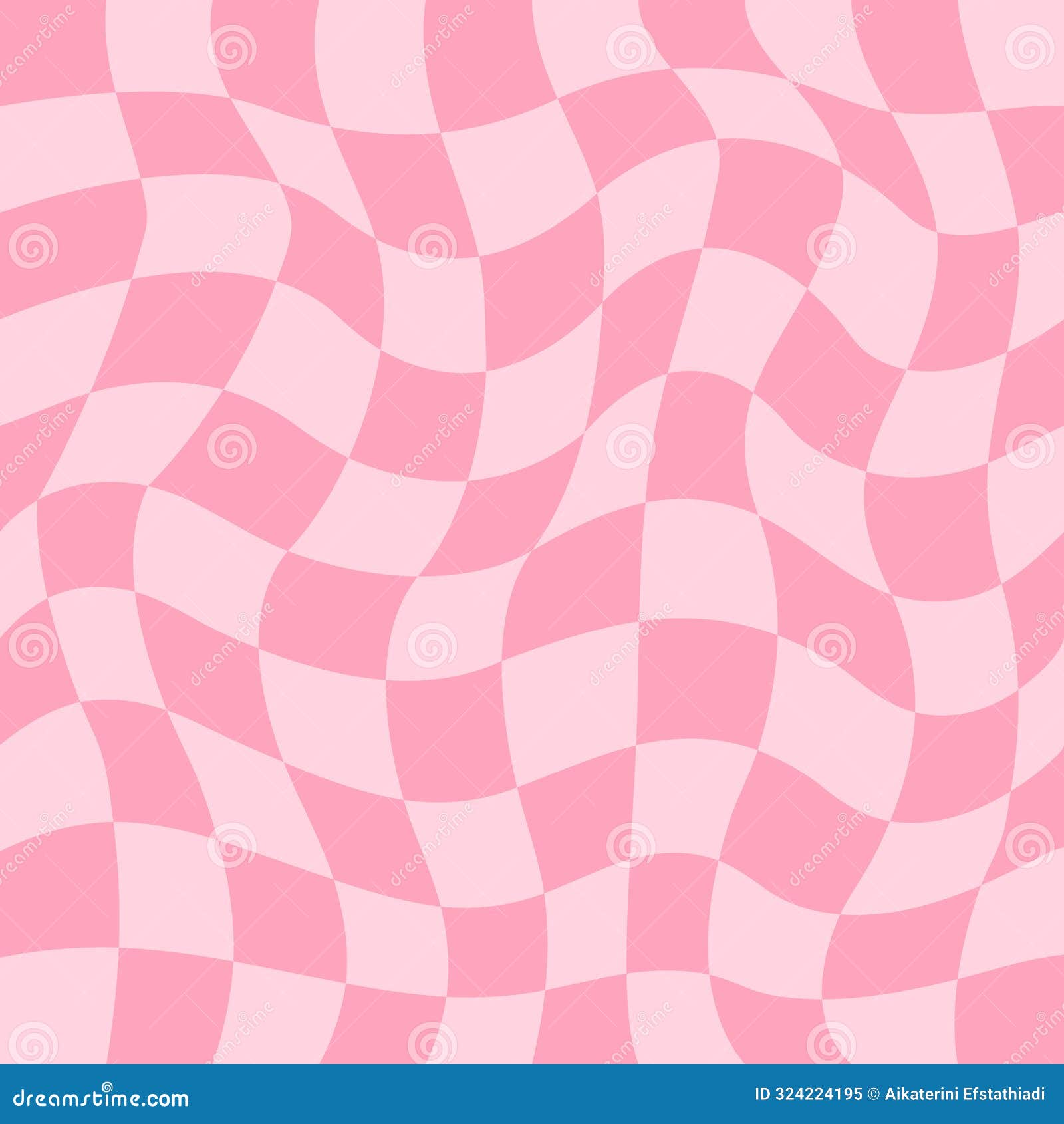 Distorted Checkered Groovy Hippie Background. Retro Style Psychedelic ...