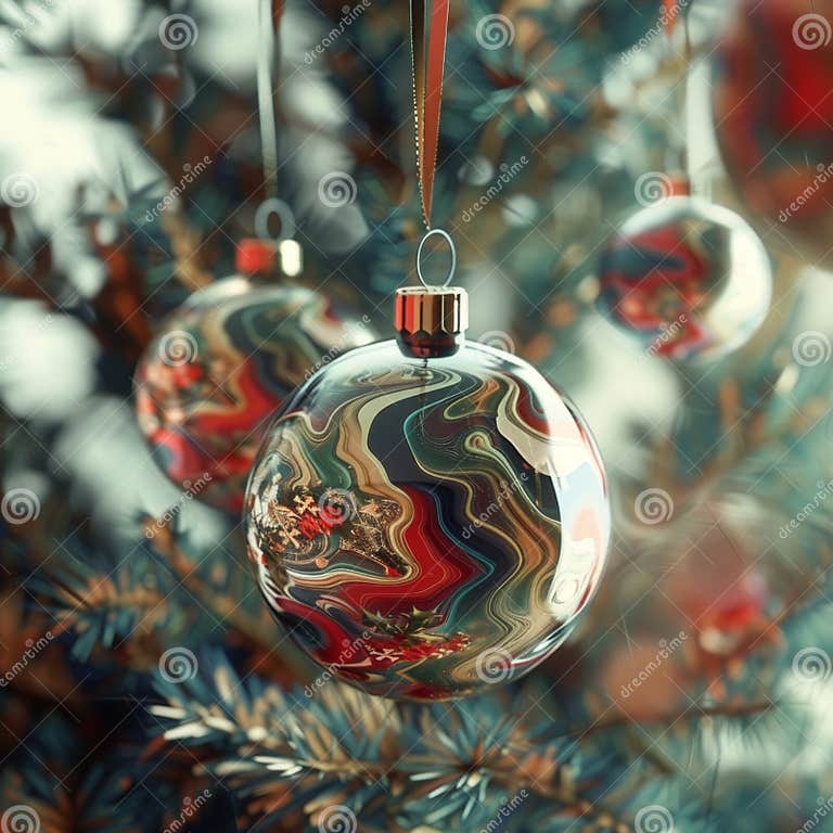 Distorted Christmas Decorations with Unusual Angles and Dreamlike ...