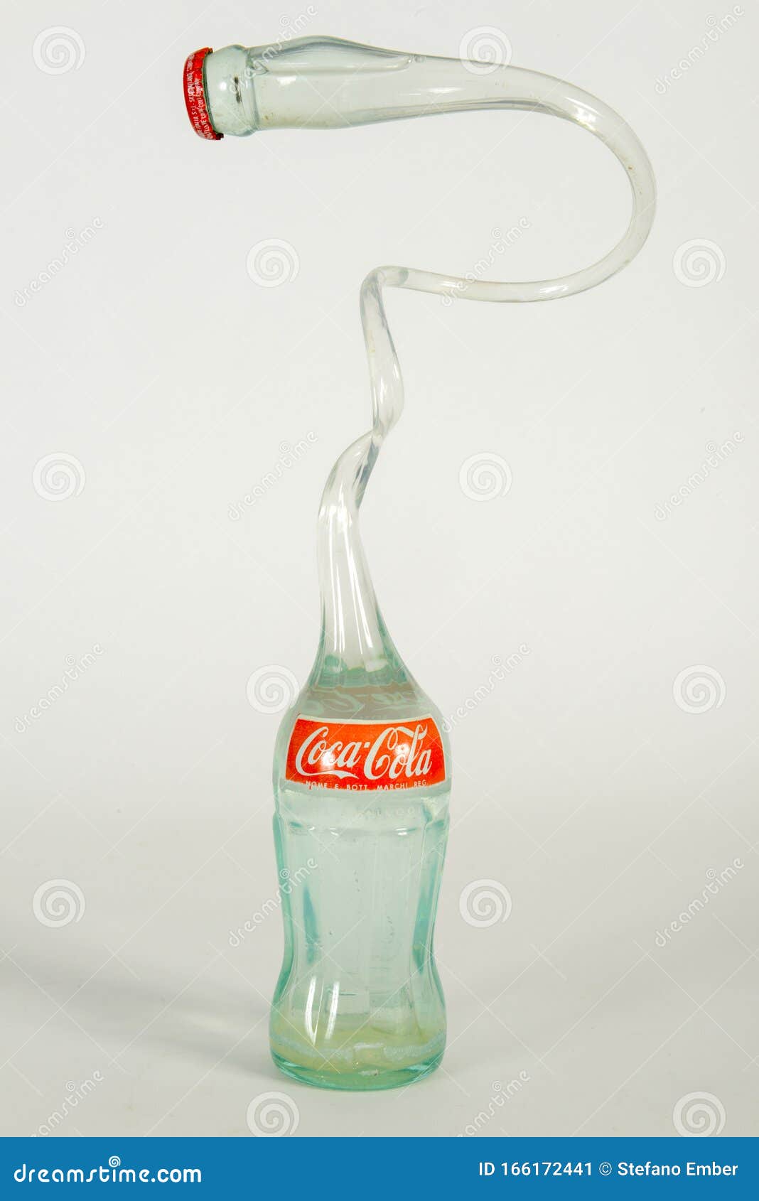 Distorted Coca Cola bottle editorial photo. Image of beverage - 166172441