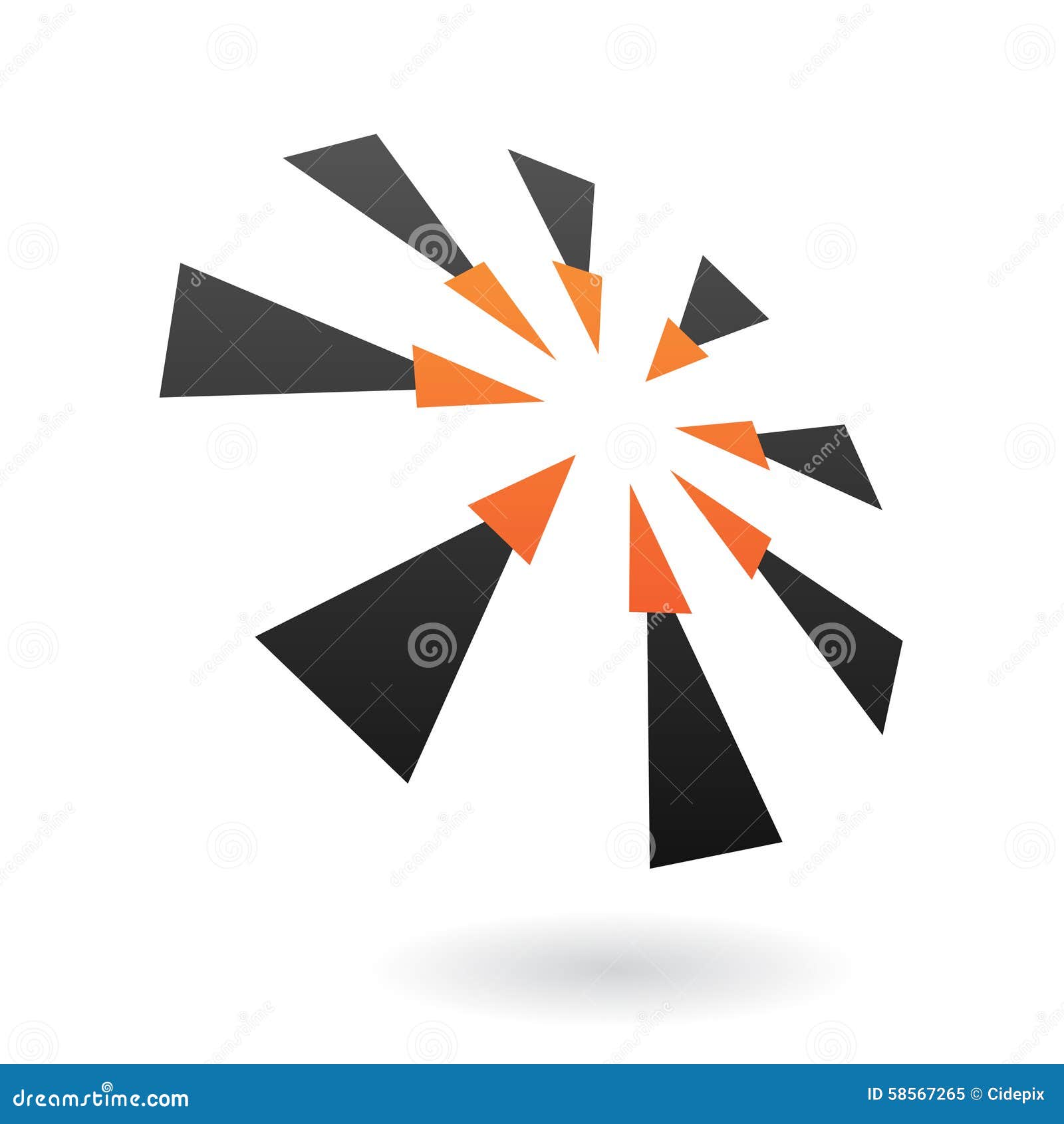 Distorted Colorful Abstract Icon Stock Vector - Illustration of graphic ...