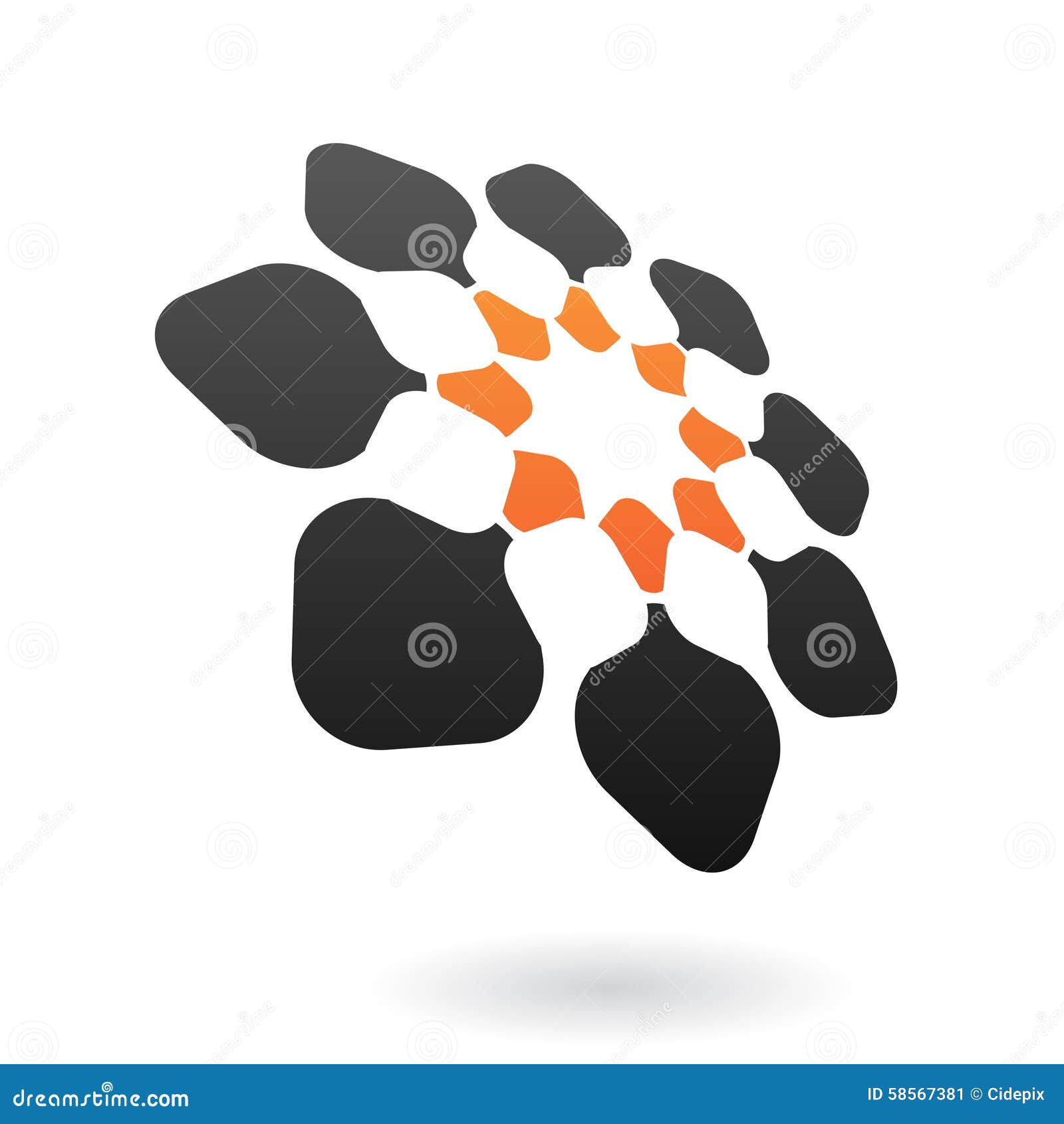Distorted Colorful Abstract Icon Stock Vector - Illustration of ...