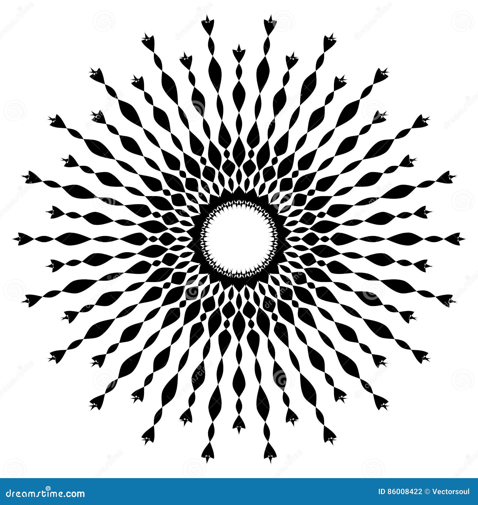 Distorted And Deformed Lines Vector Abstract Background, Curvature Of ...