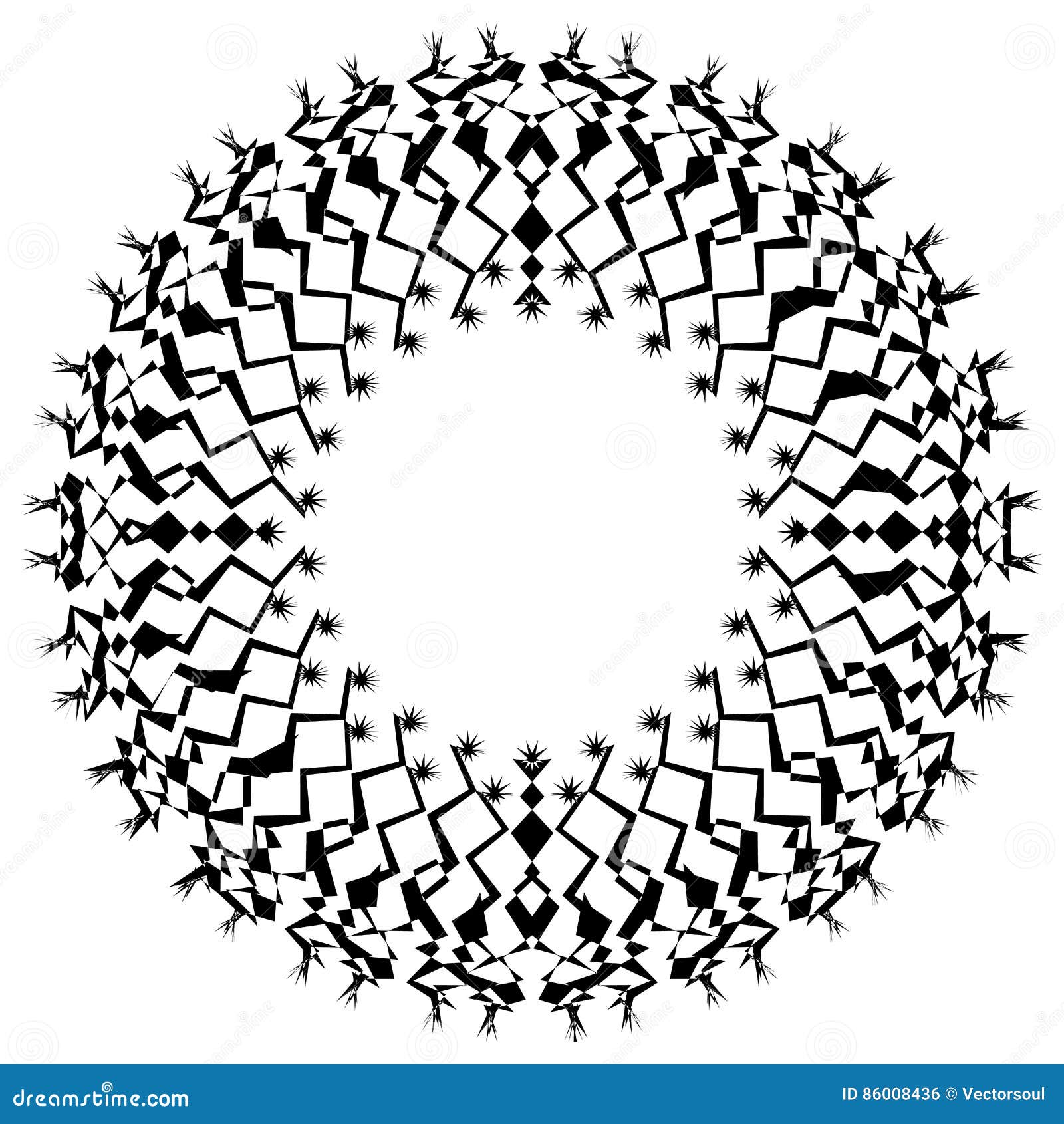 Distorted, Deformed Abstract Radial, Radiating Element. Abstract Stock ...