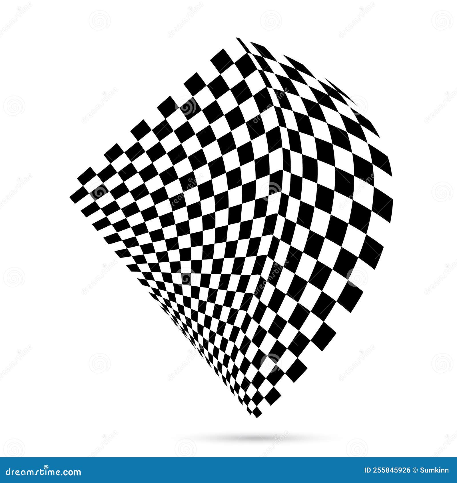 Distorted Deformed Grids Stock Vector Illustration Of Checkerboard