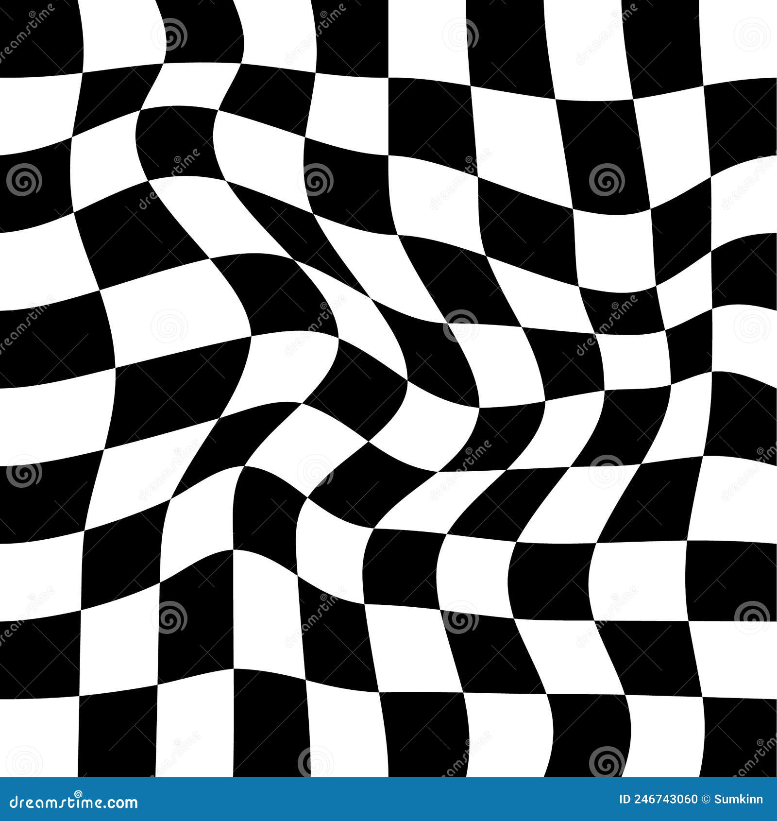 Distorted, deformed grids stock vector. Illustration of geometry ...