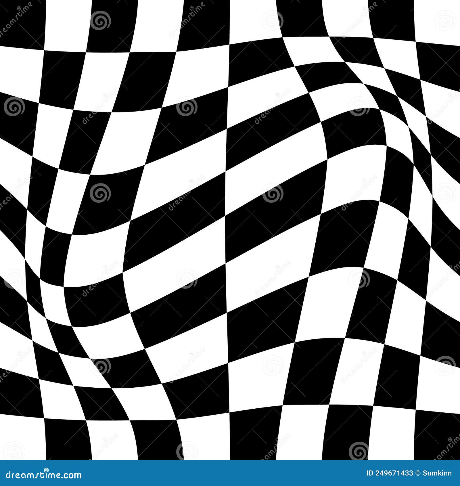 Distorted And Deformed Lines Vector Abstract Background, Curvature Of ...