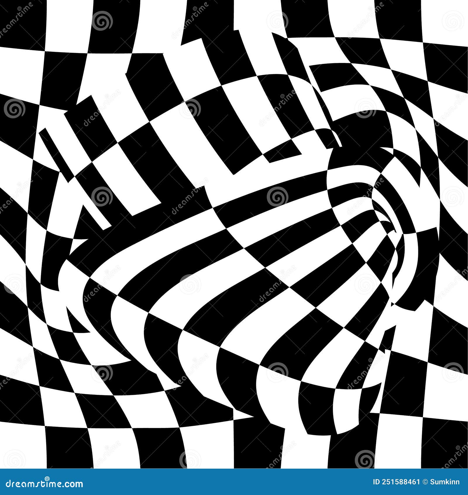 Distorted, deformed grids stock vector. Illustration of wallpaper ...