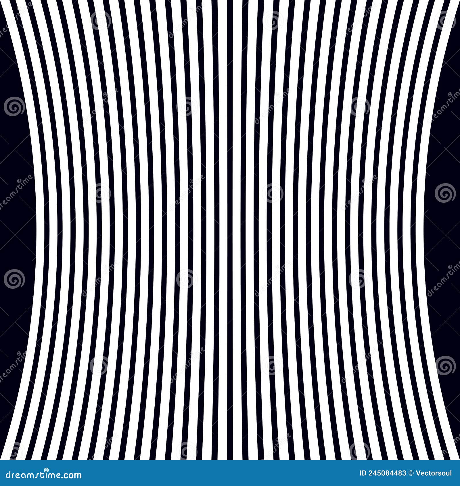 Distorted, Deformed Lines and Stripes Vector Element Stock Vector ...