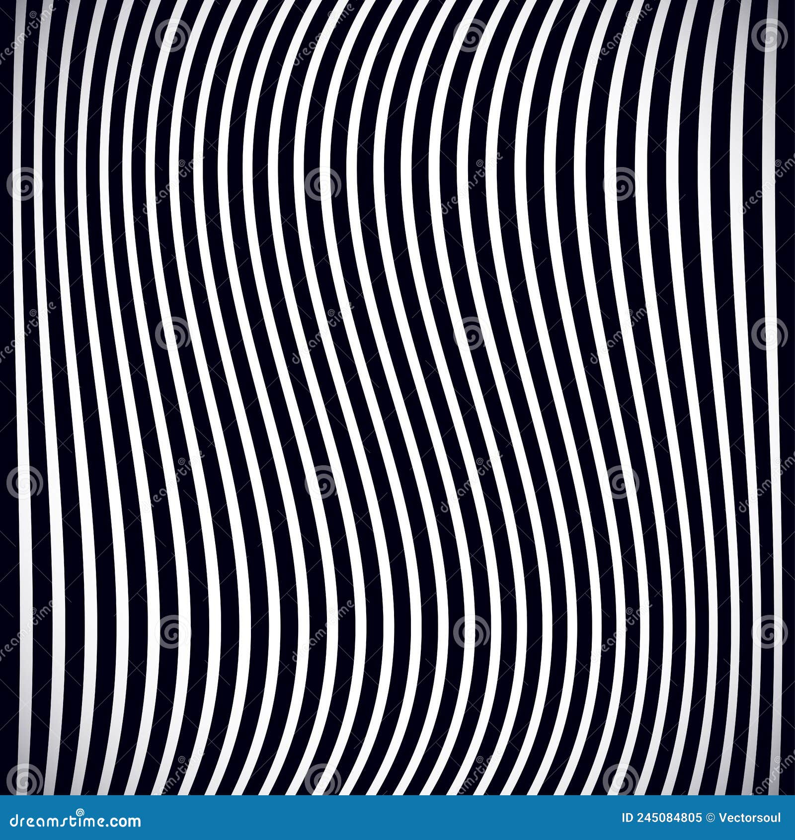 Distorted, Deformed Lines and Stripes Vector Element Stock Vector ...