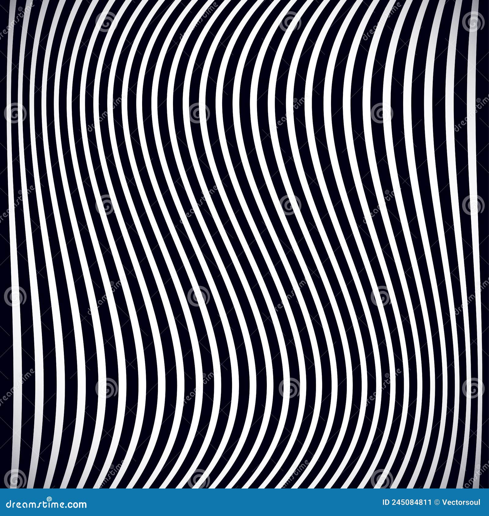 Distorted, Deformed Lines and Stripes Vector Element Stock Vector ...