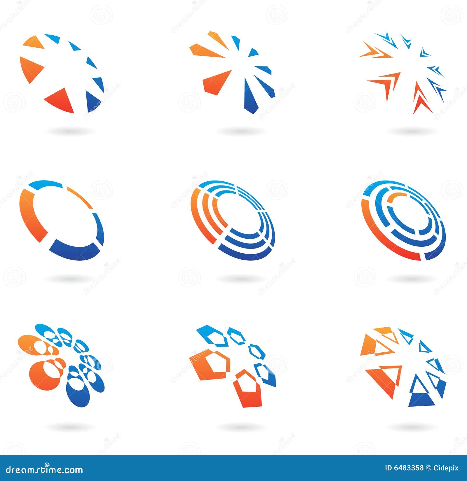 Distorted design elements stock vector. Illustration of design - 6483358