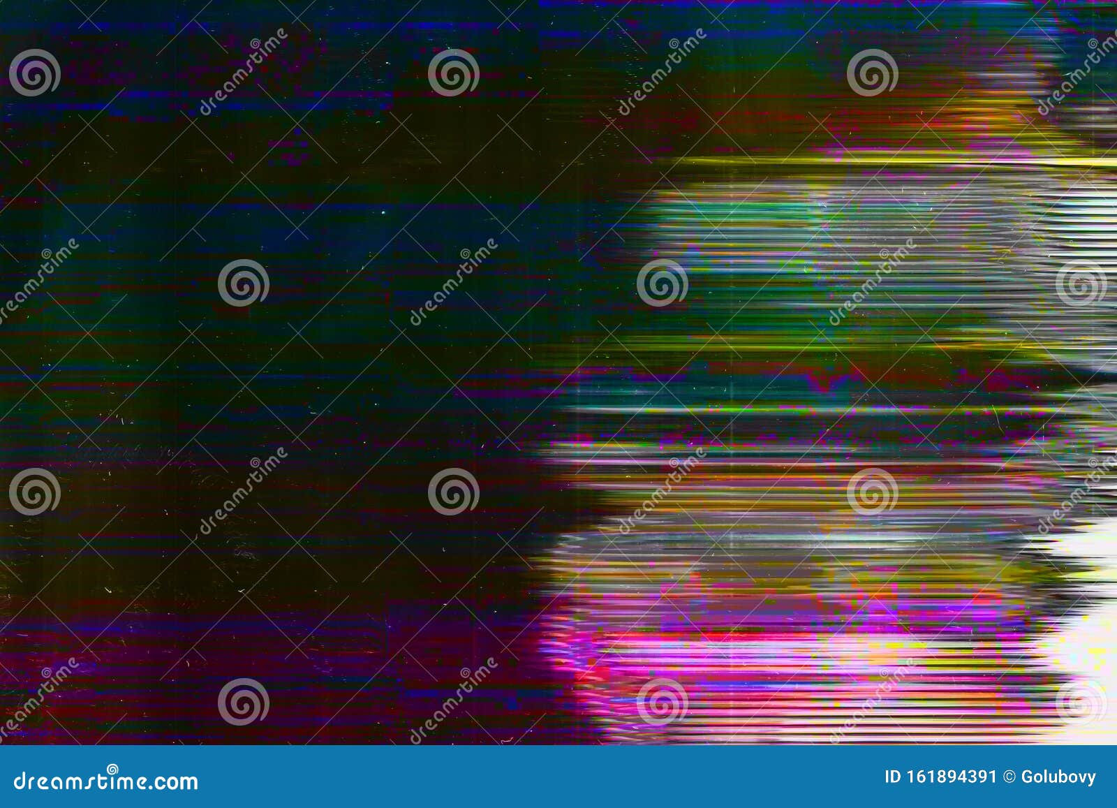 Distorted Display Digital Breakdown Dark Stripes Stock Image - Image of ...
