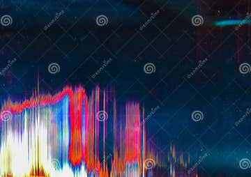 Distorted Display System Breakdown Glitch Pattern Stock Image - Image ...