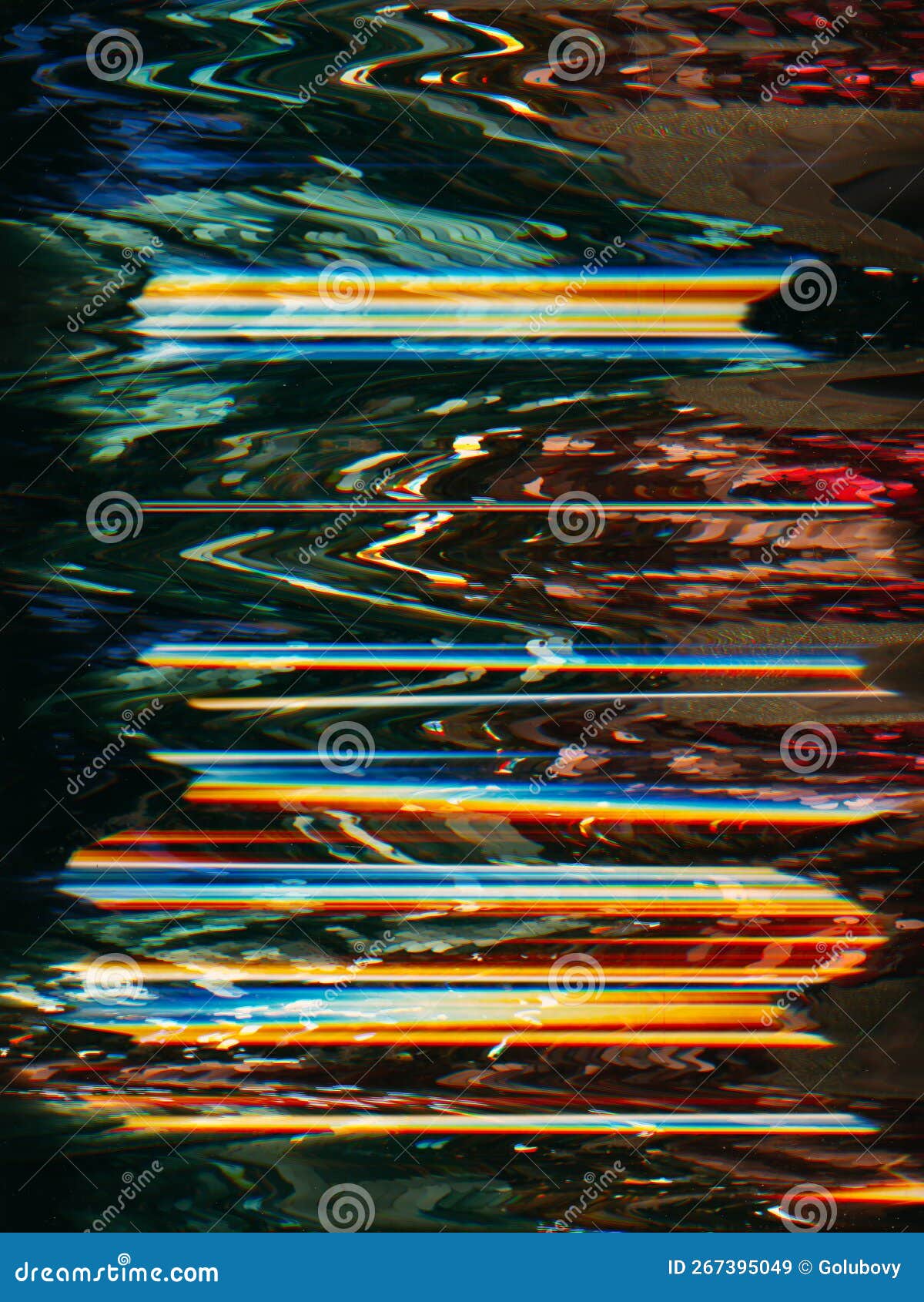 Distorted Display System Breakdown Glitch Pattern Stock Image - Image ...